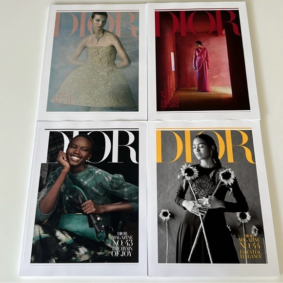 Dior | Accessories | Dior Fashion Magazine Collection With Gold Pink ...